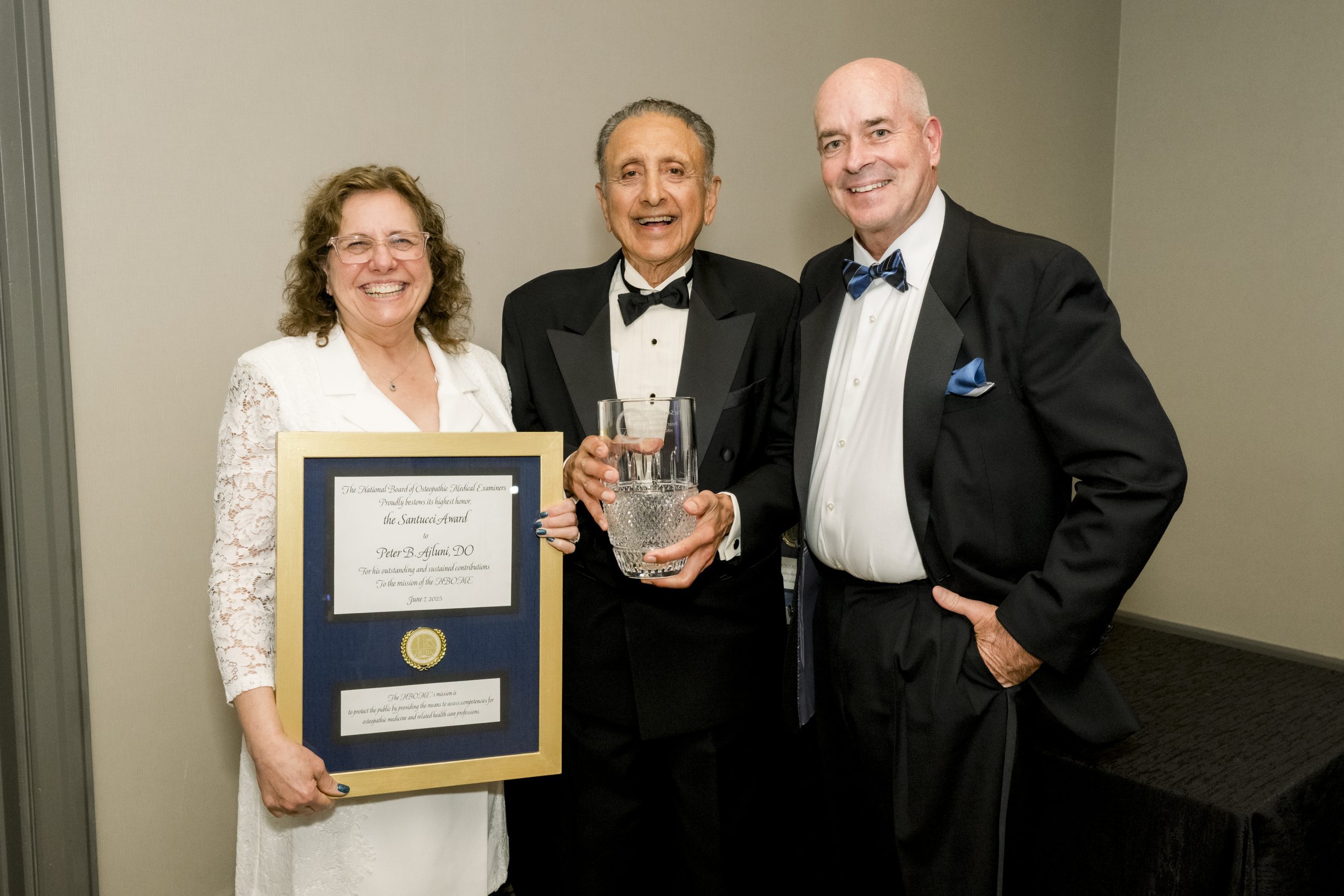 The NBOME Honors Peter B. Ajluni, DO, with the Santucci Award - NBOME